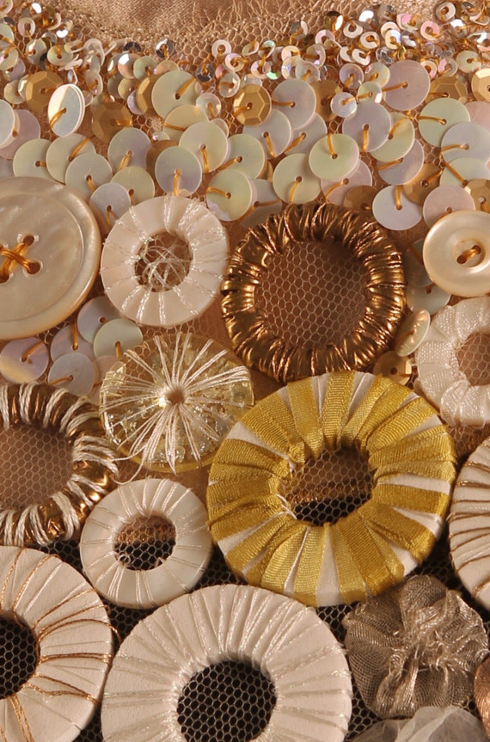 Circles, an Abstract Neckpiece. Textile Art, Wearable Art, Couture ...