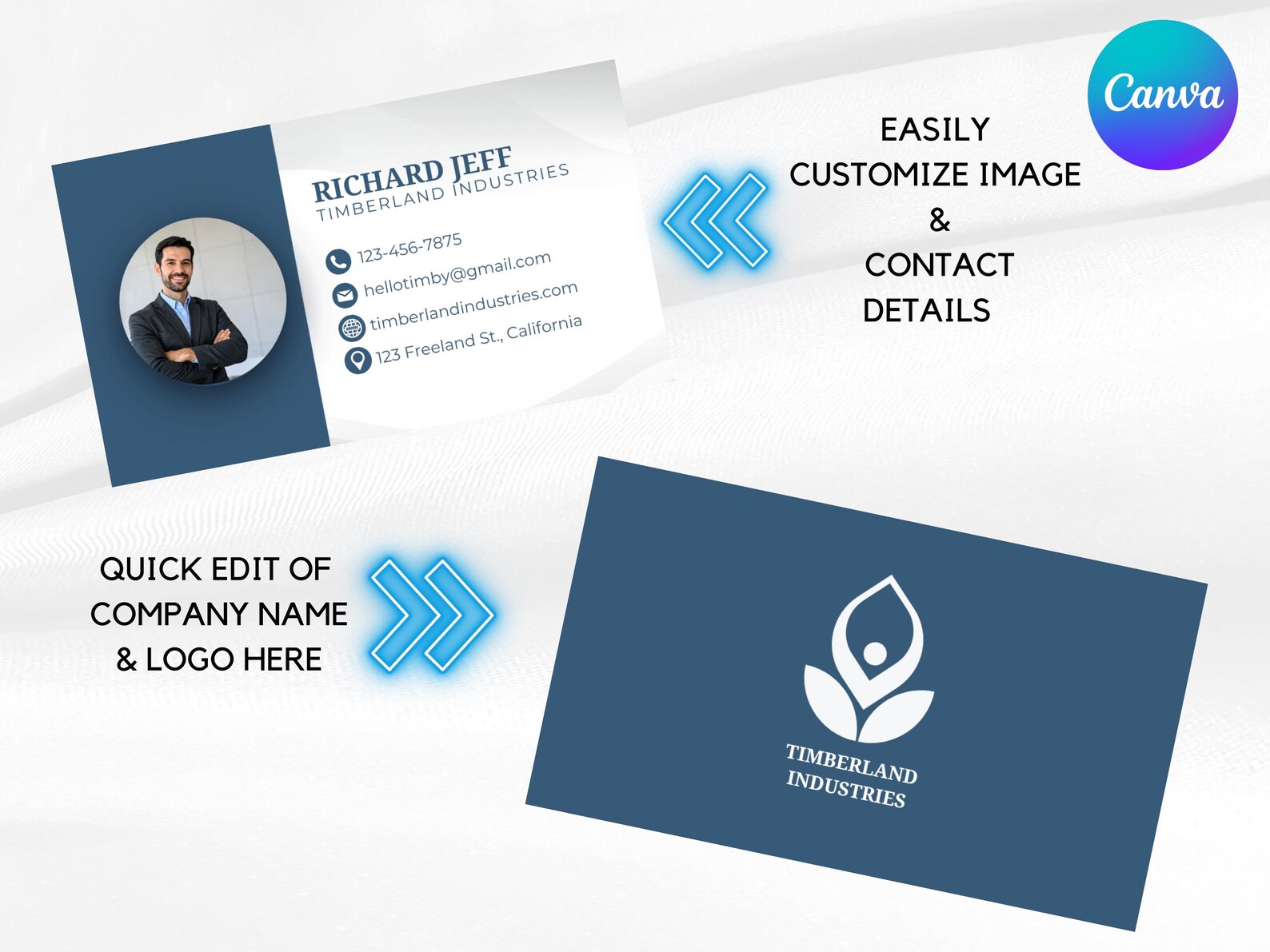 CEO Digital Business Card Template | Company Agent Digital Card ...