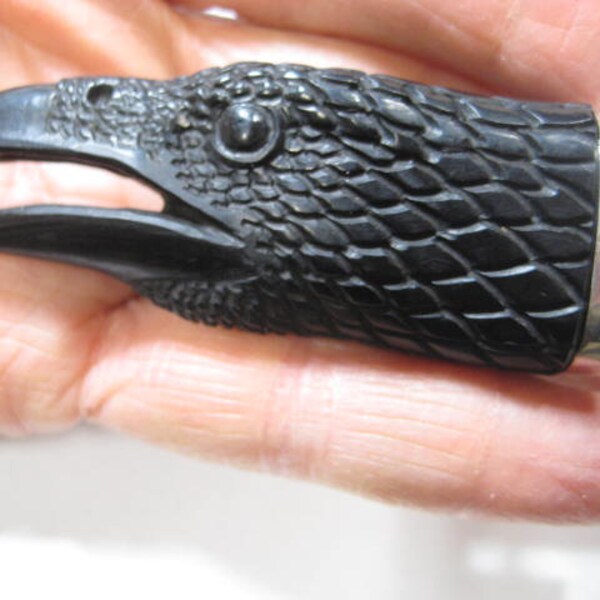 Carved Jet Pendant - Etsy