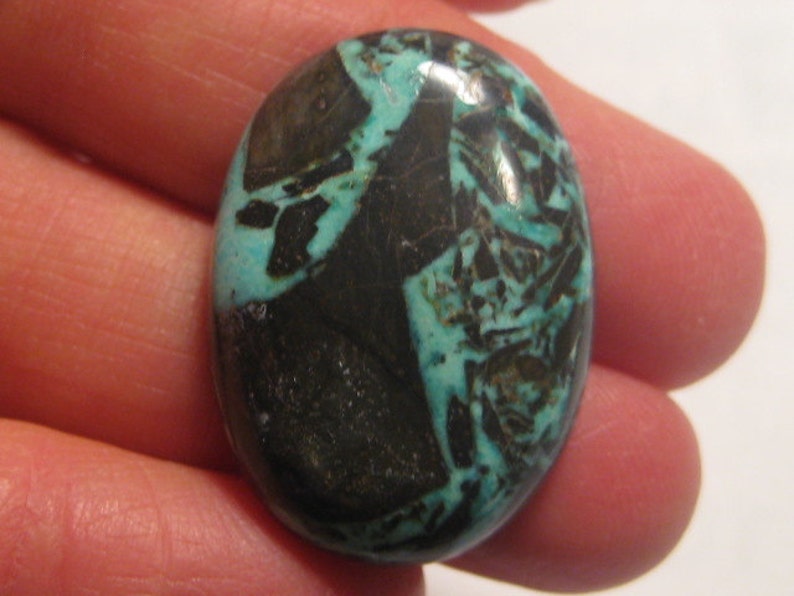 Austin Blue . Natural Nevada Turquoise Cab . 28 X 20 X 6 Mm . - Etsy