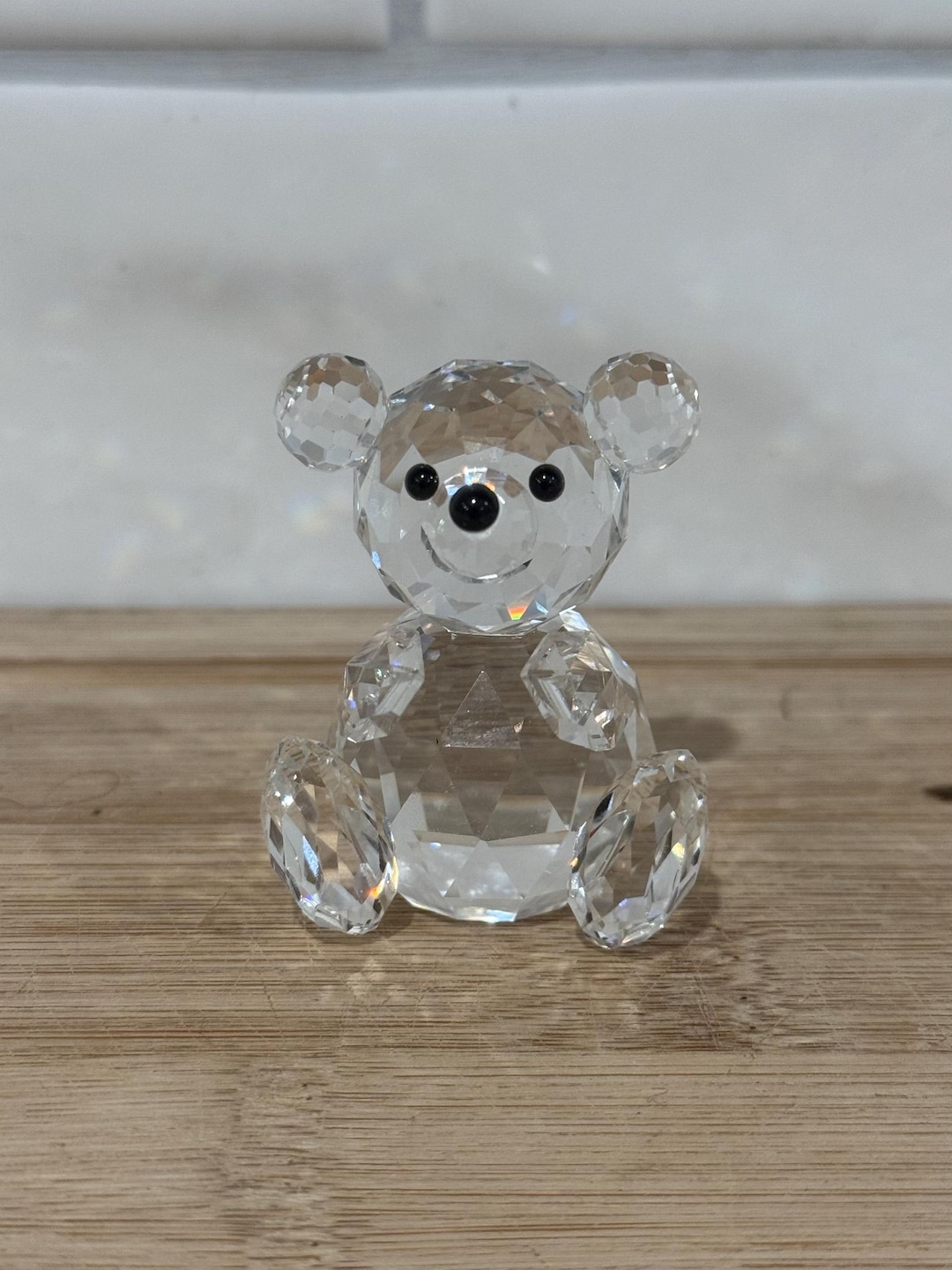 Swarovski Crystal Bear Figurine #012262 | Retired 2005 | Vintage Collectible Animal | Crystal ...