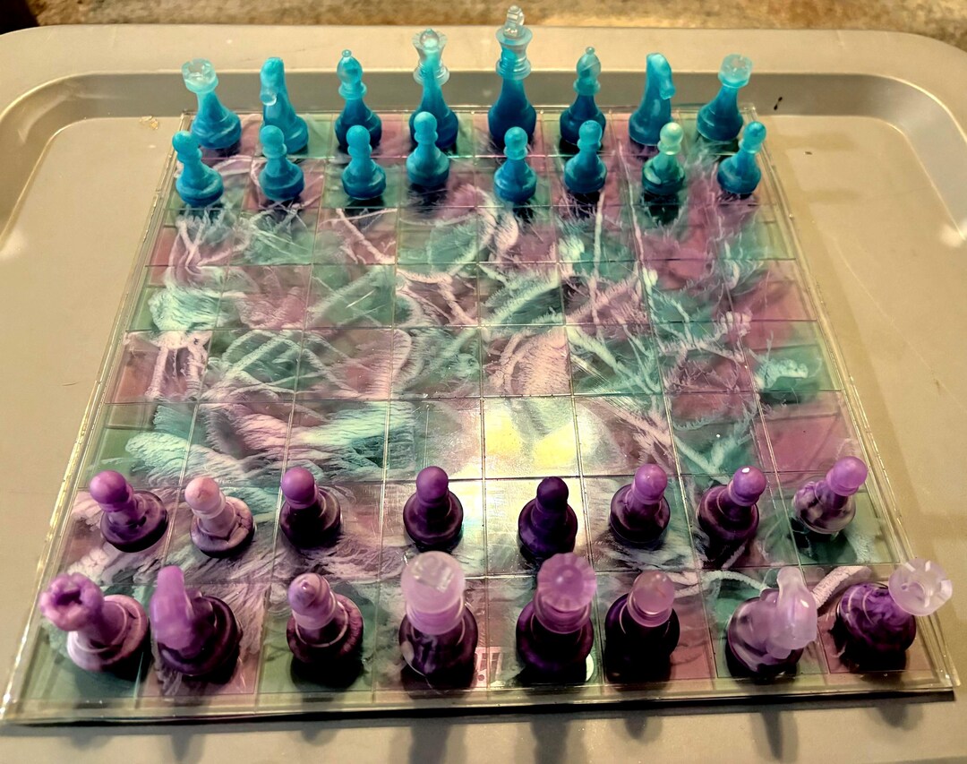 Resin Chess Set - Etsy