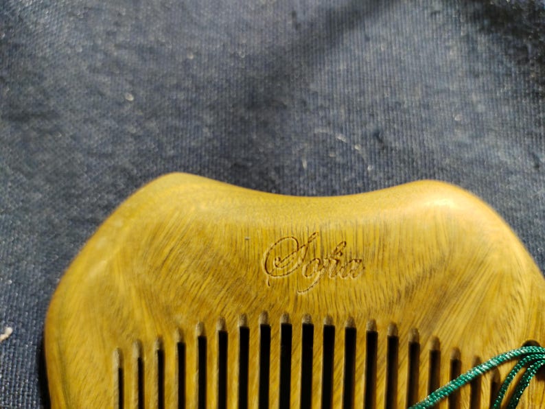 Handcrafted Beechwood Hair Brush Bamboo Bristles & Air Cushion Flower ...