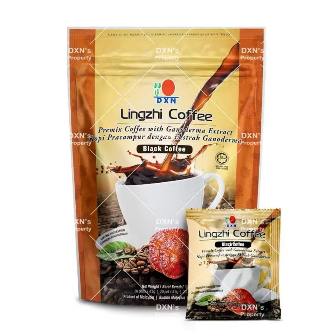DXN Lingzhi Black Coffee | Sugar-free | 20 Sachets | Rich & Aromatic - Etsy