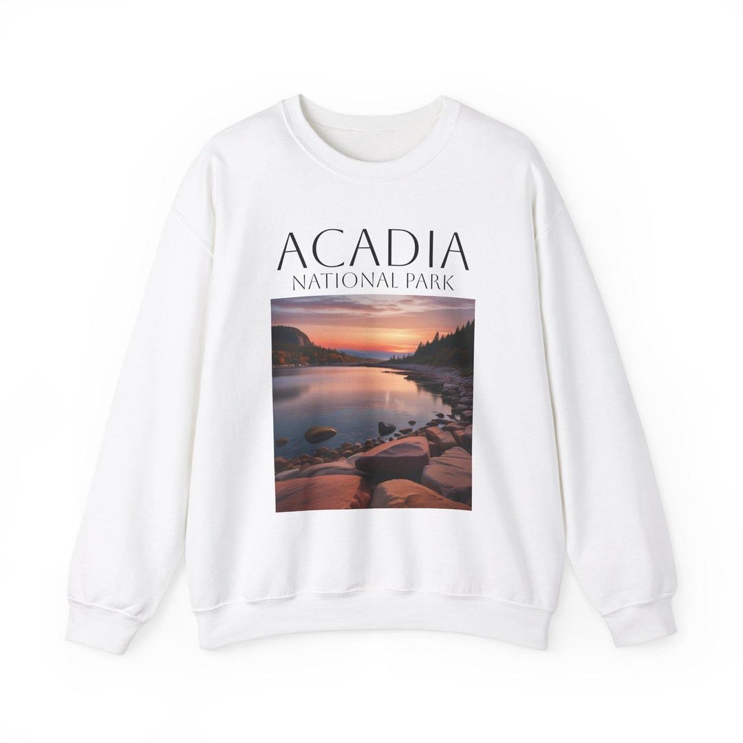 Acadia National Park Crewneck Sweatshirt - Nature Lover Gift, Outdoor ...