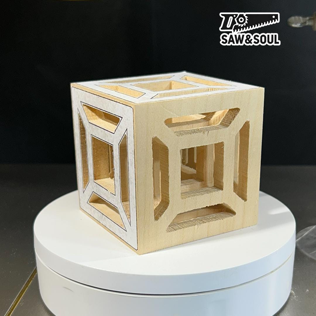SL2161 Scroll Saw Double Cube Plan - PDF File - Etsy