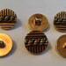 Small Antique Gold Buttons Plastic Sewing Buttons 5/8" 16mm Antique ...