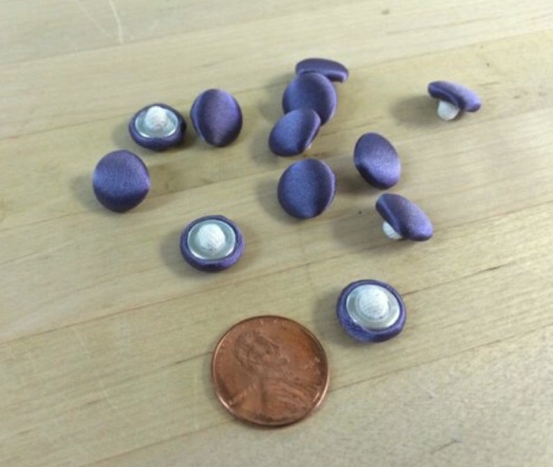 Bridal Buttons Satin Covered by the Dozen Color Fall Lilac | Etsy