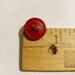 Small Deep Red Sew Through Buttons Sewing Buttons 5/8” 6 Sewing Buttons ...