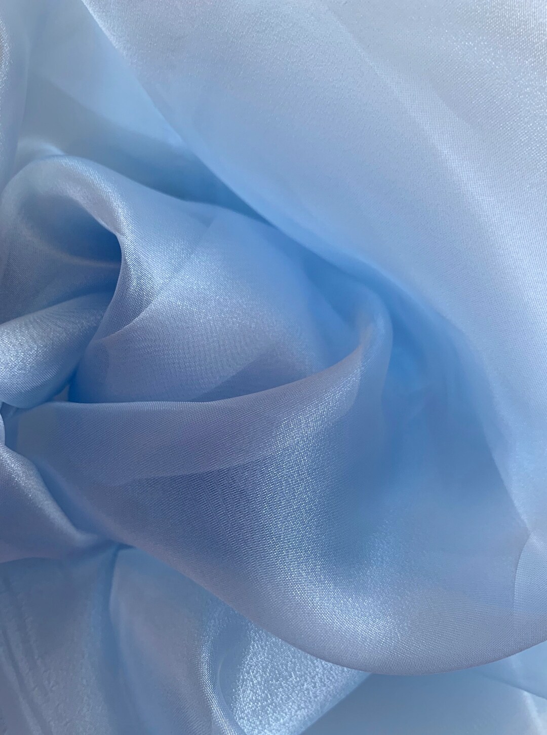 Light Blue Sheer Organza 60” Crystal Organza in Light Blue - Etsy
