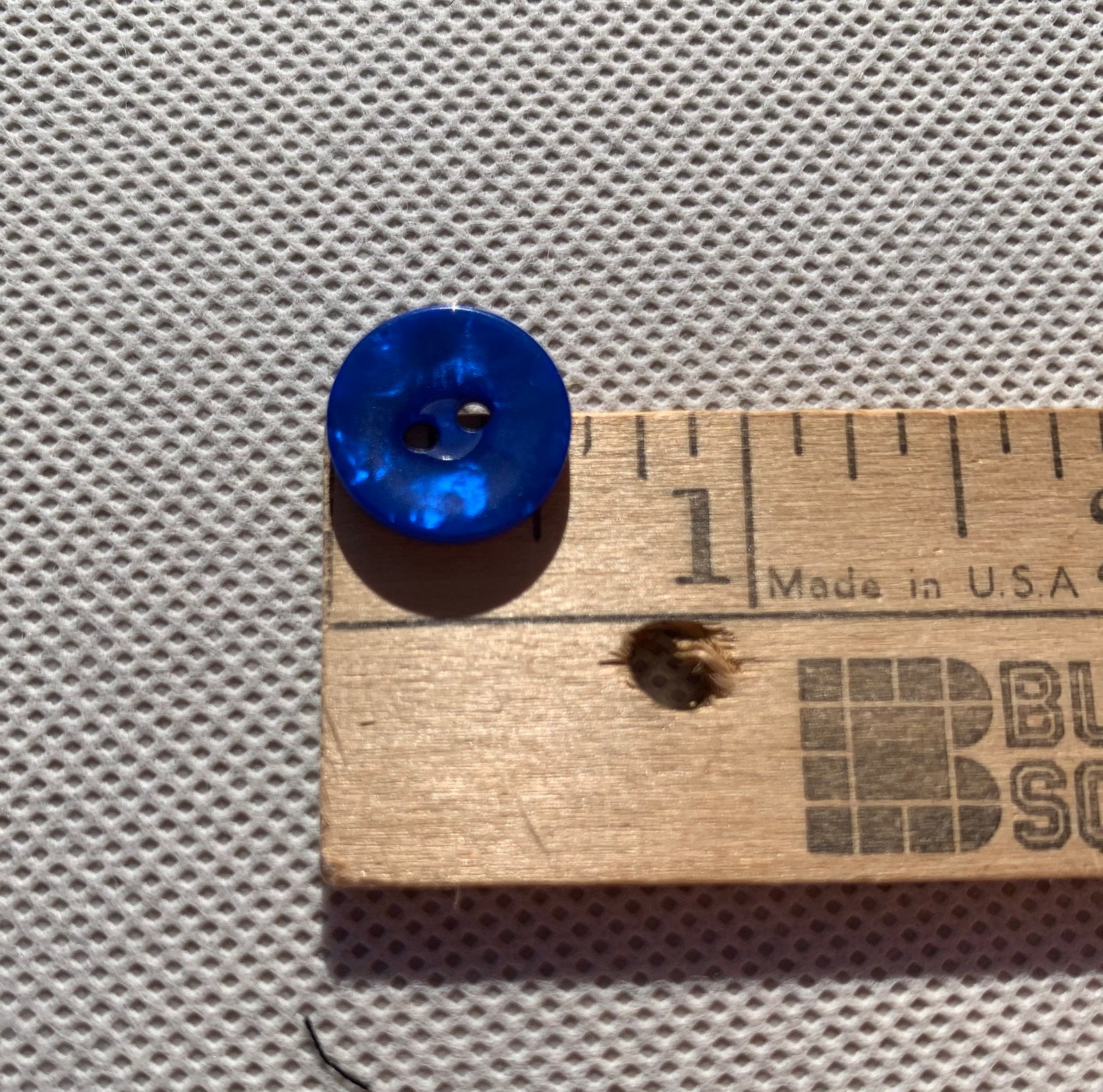 Small button blue sewing buttons 5/8 inch vintage sewing | Etsy