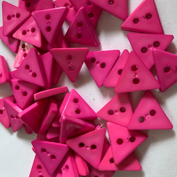 Hot Pink Button - Etsy