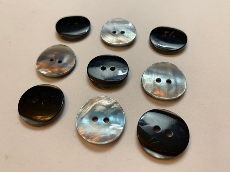 Mother of Pearl Plastic Button Medium Faux Shell Button Sewing Buttons ...