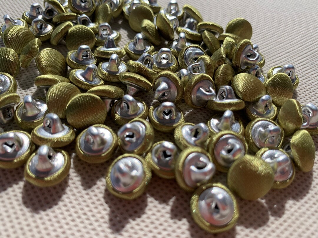 Bridal Buttons Satin Covered by the Dozen Color Lime Peel Covered ...