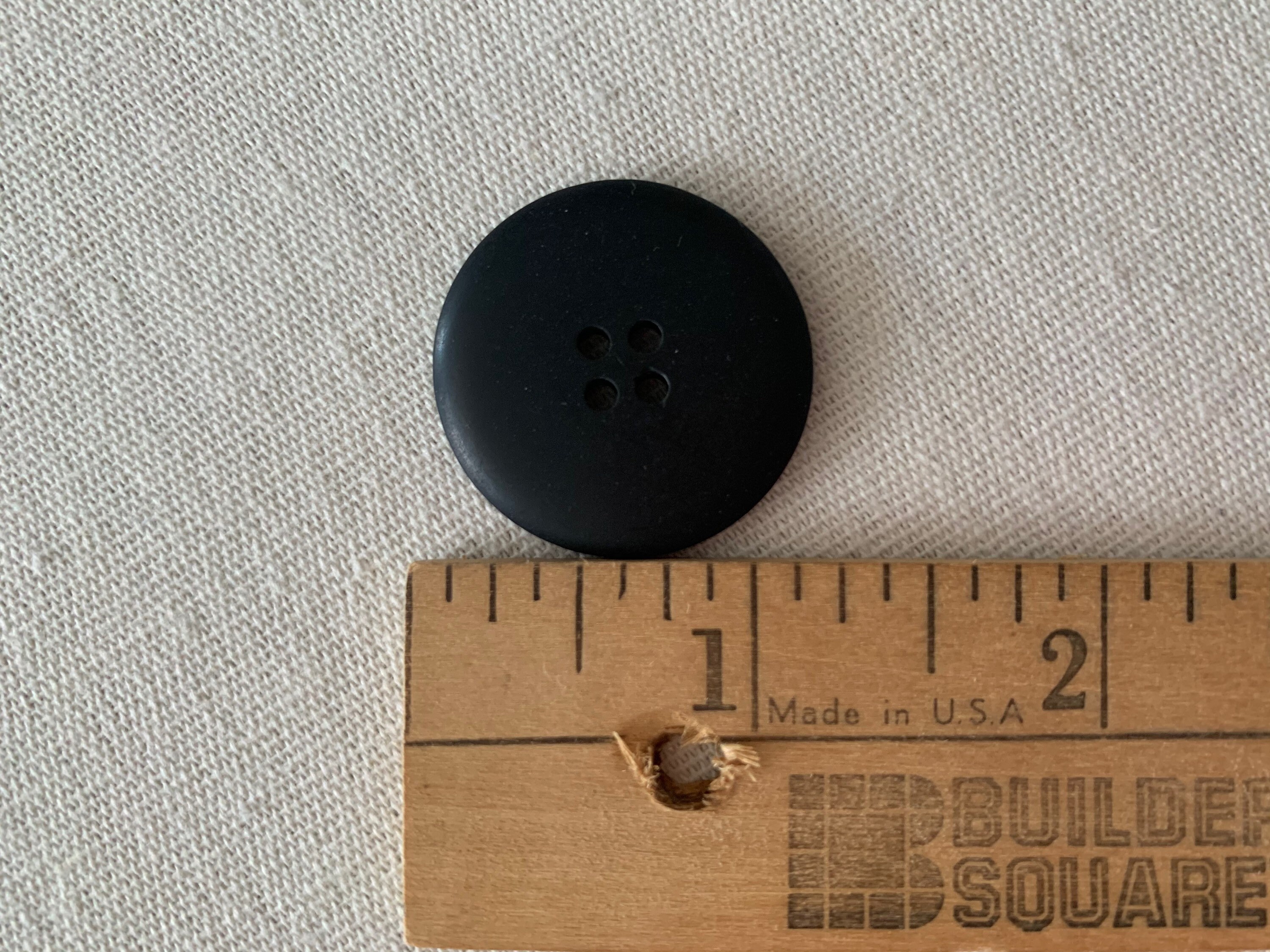 Medium black sewing buttons plastic sewing buttons 1 1/8 29mm | Etsy