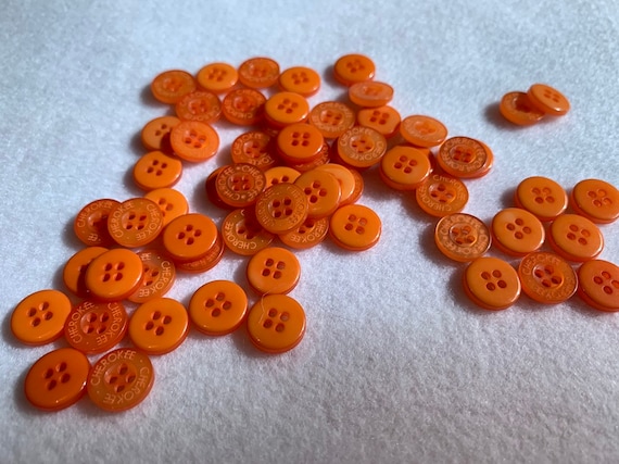 Orange Sewing Button