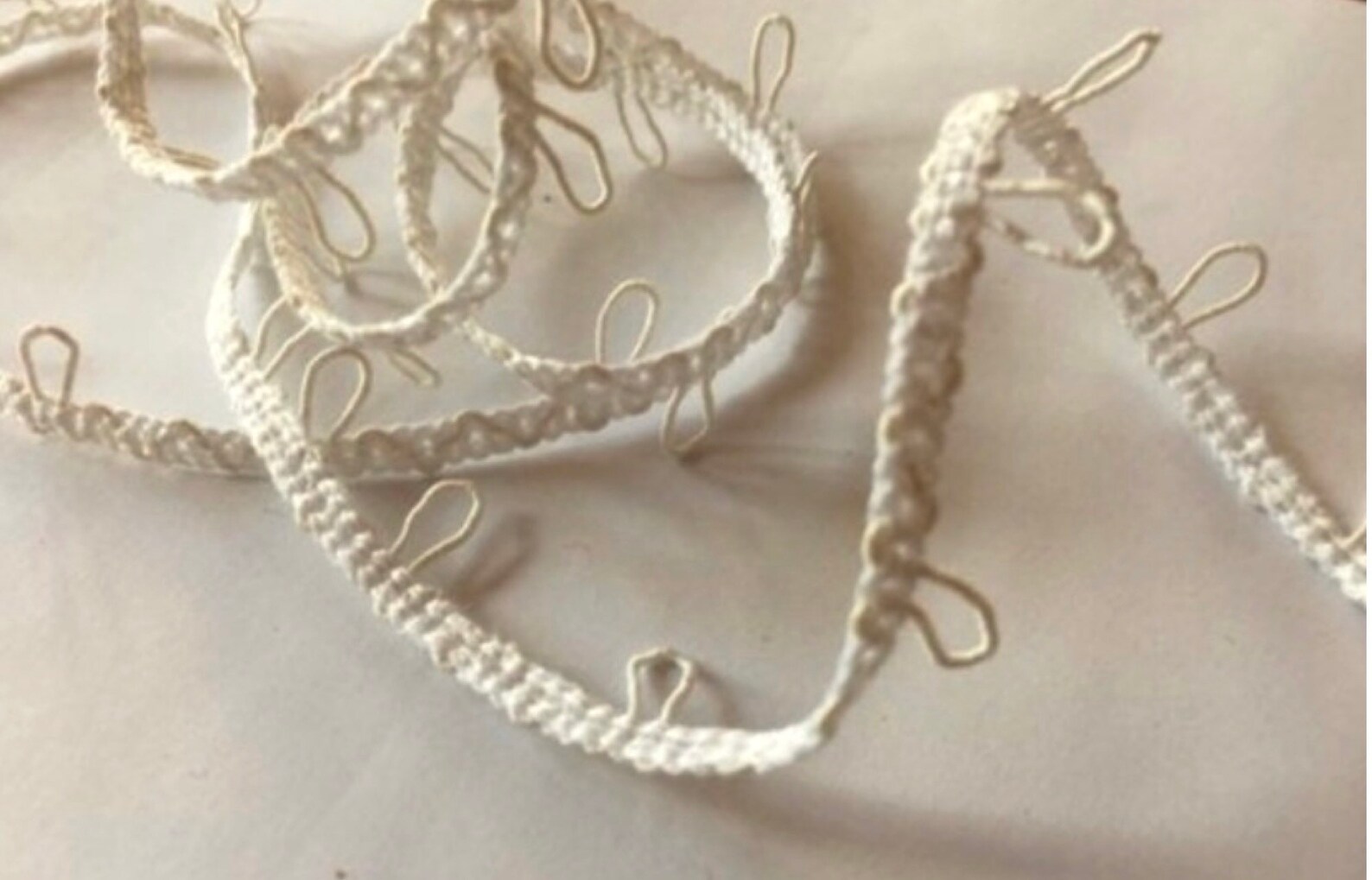 Elastic Button Looping-ivory Elastic Button Looping-ivory Button ...