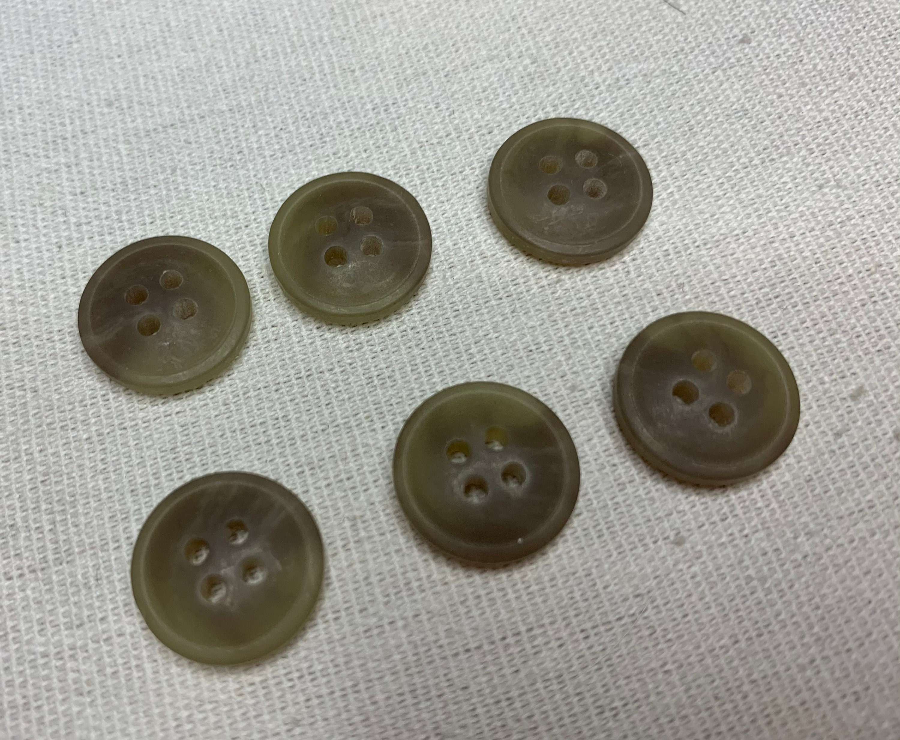 Small marbled gray tan and light brown sewing buttons plastic | Etsy