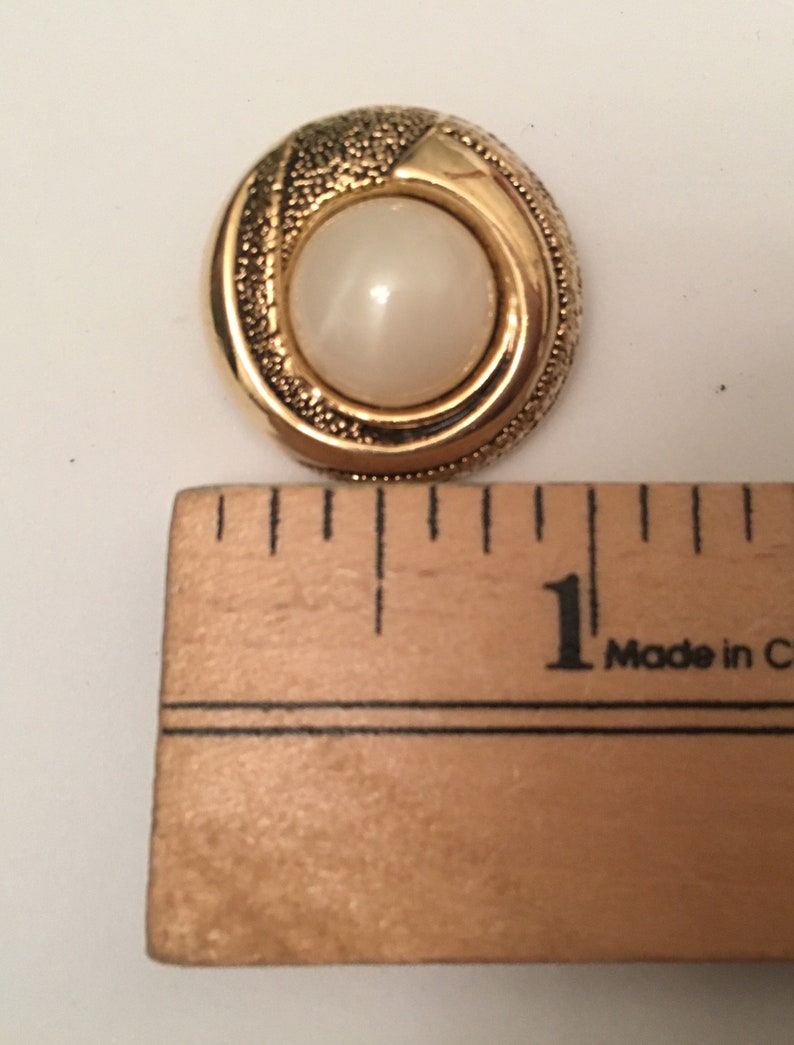 Gold Medium Button With Ivory Pearl Center Design Buttons | Etsy