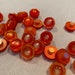 Medium Fire Orange Buttons With Glistening Sheen in a Geometric Design ...