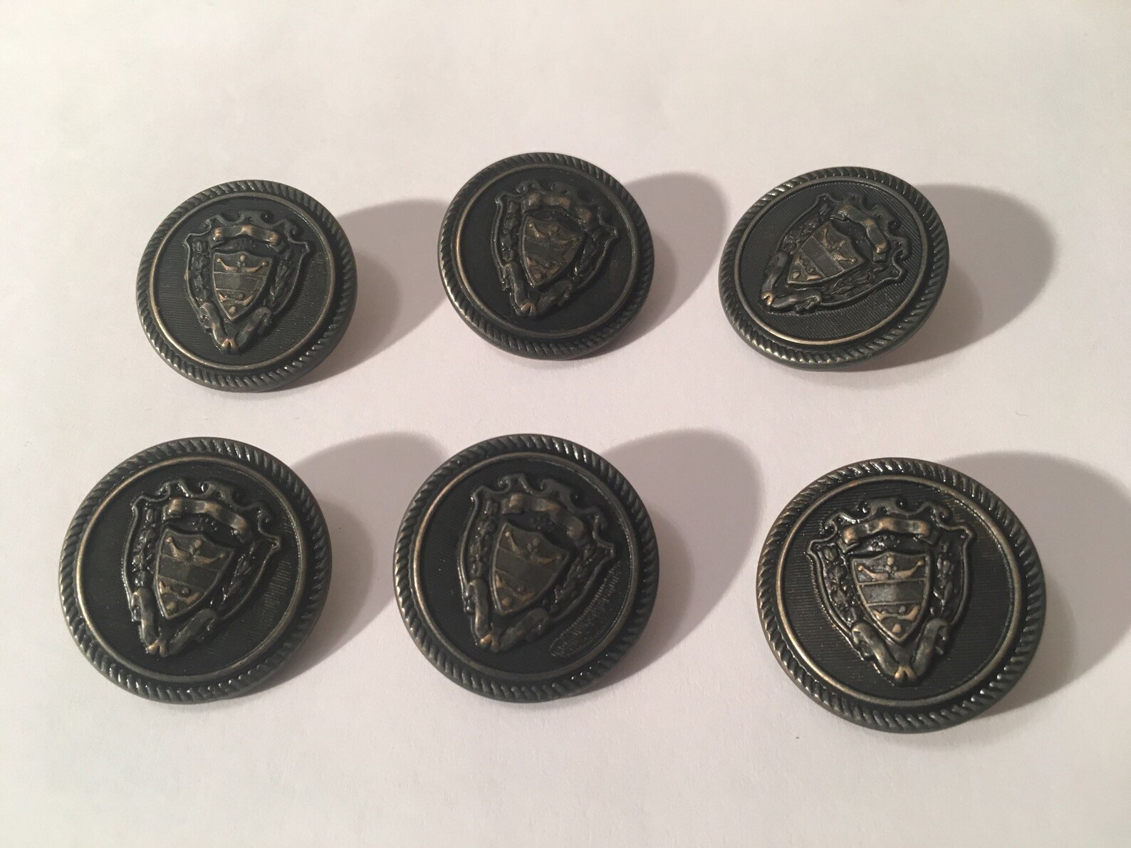 Silver Button Medium Dark Silver Buttons Metal Sewing Buttons With ...