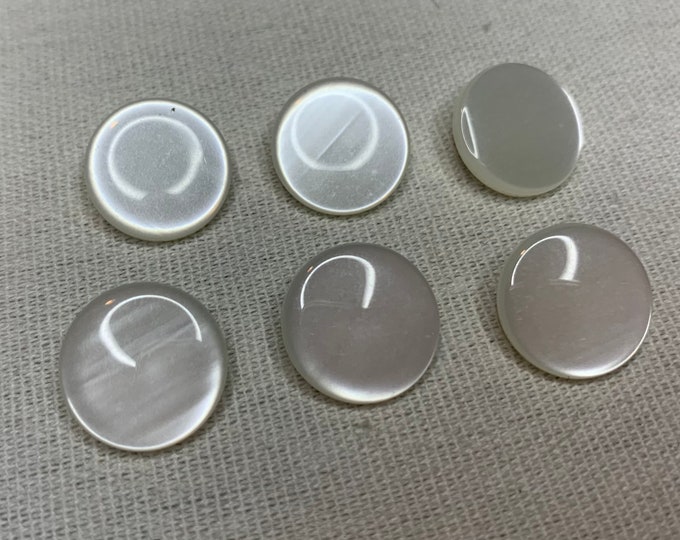 Medium Buttons White Buttons 1 Inch Sewing Buttons, 6 Sew Through ...