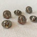 Small Silver Buttons Roman Coin Design Plastic Sewing Buttons 5/8 16mm ...
