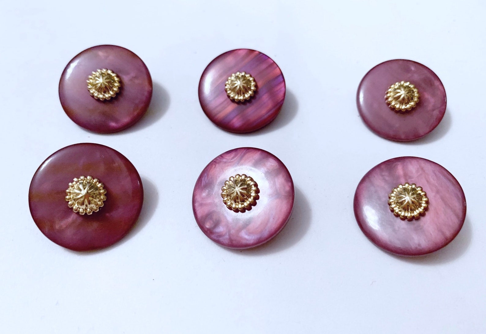 Medium Buttons Mauve Purple Sewing Buttons Plastic Sewing Buttons 7/8 ...
