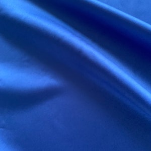 Ultra Royal Blue Satin Lamour Fabric, Bridal Gown Material, 60" Wide - Etsy