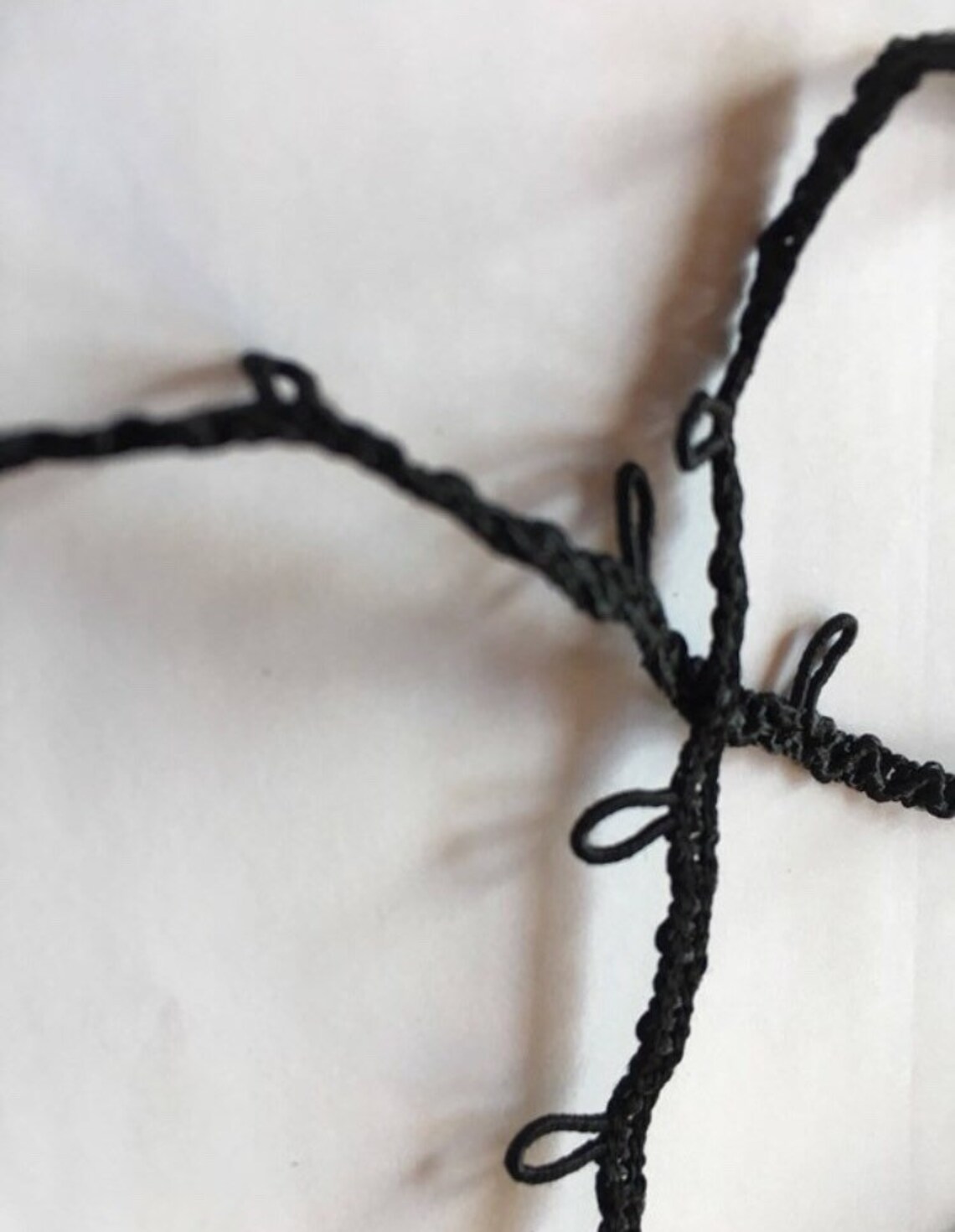 Elastic Button Looping-black Elastic Button Looping-black - Etsy