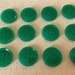 Small Kelly Green Buttons 14mm 1/2 Sewing Buttons, 12 Vintage, Plastic ...