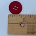 Small Red Sew Through Buttons Sewing Buttons 3/4 6 Sewing Buttons Matt ...