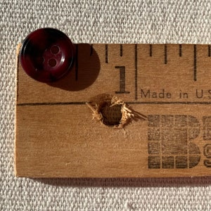 Small Burgundy Red Marbled Look Sewing Buttons 1/2inch Sewing Buttons ...
