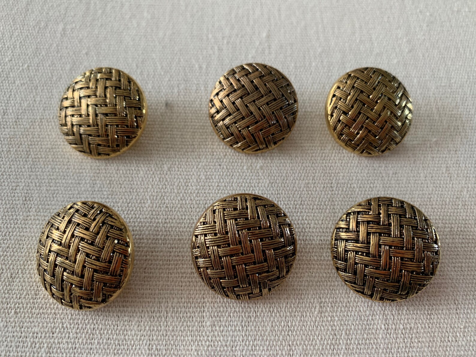 Medium Antique Gold Buttons Plastic Sewing Buttons With - Etsy
