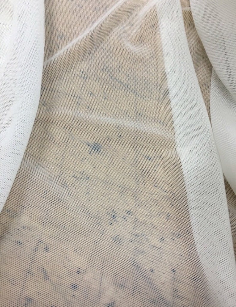 Ivory Stretch Power Mesh Fabric By the Yard ivory Power | Etsy