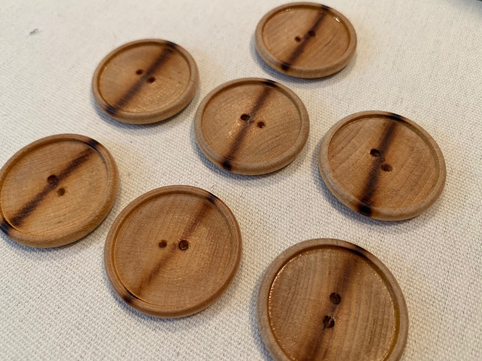 Large Brown Faux Wood Buttons 1 2/8 Inch Sewing Buttons 7 - Etsy