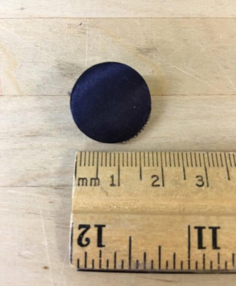 24 Navy Satin Covered Button 16mm- 5/8" Inch Color Navy- 24 Sewing ...