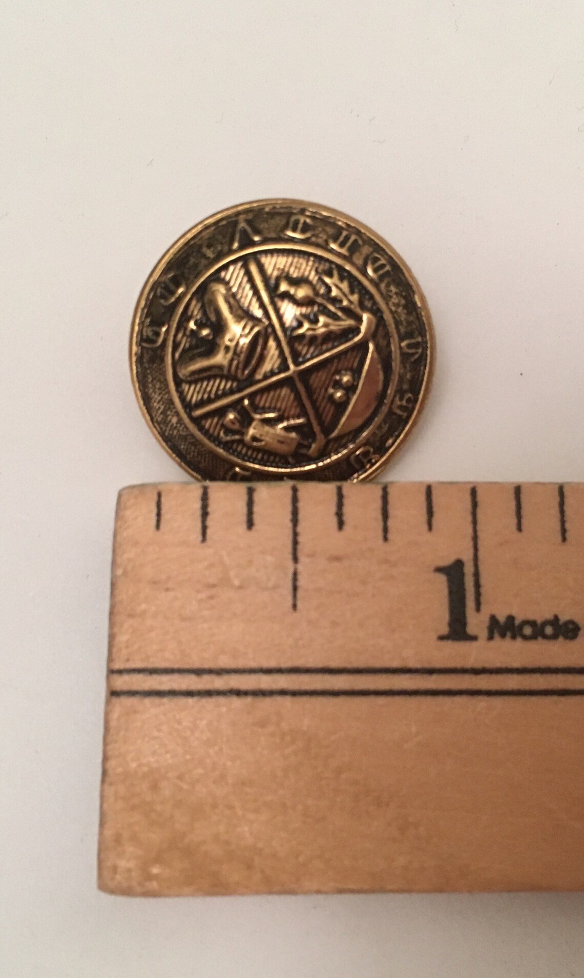 Gold Button Medium Gold Buttons Metal Sewing Buttons With | Etsy