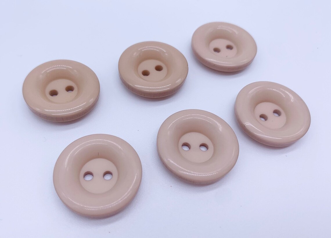 Medium Buttons Blush Sewing Buttons Plastic Sewing Buttons 7/8" 22mm ...