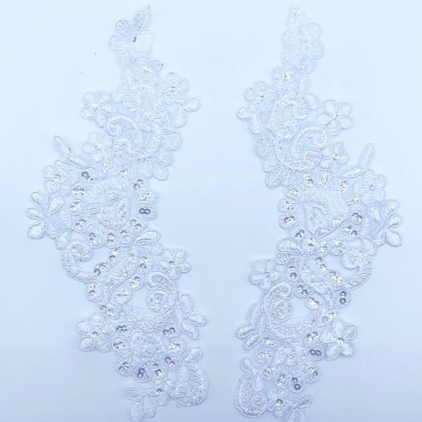 White Applique - Etsy