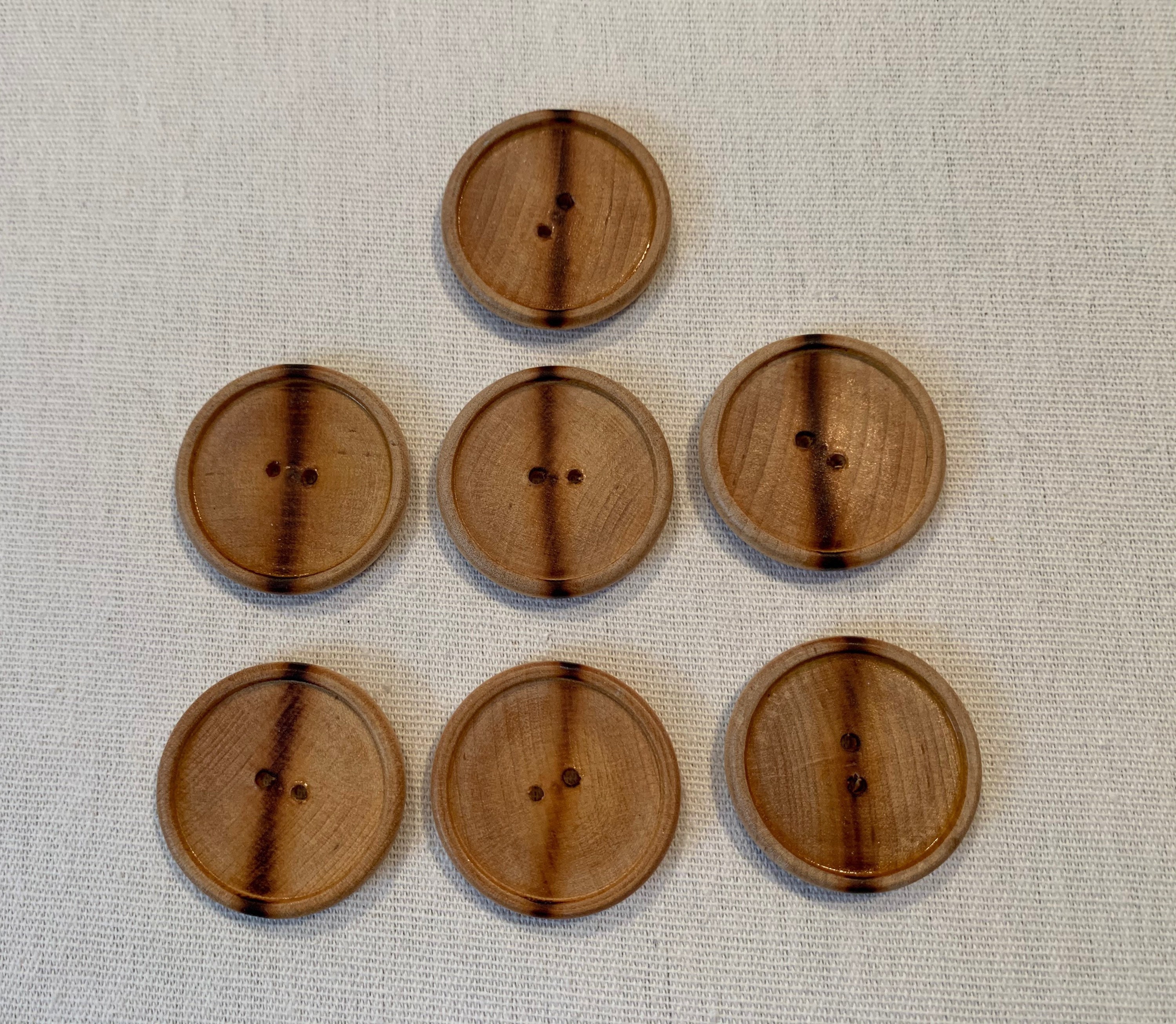 Large Brown faux wood buttons 1 2/8 inch sewing buttons 7 | Etsy