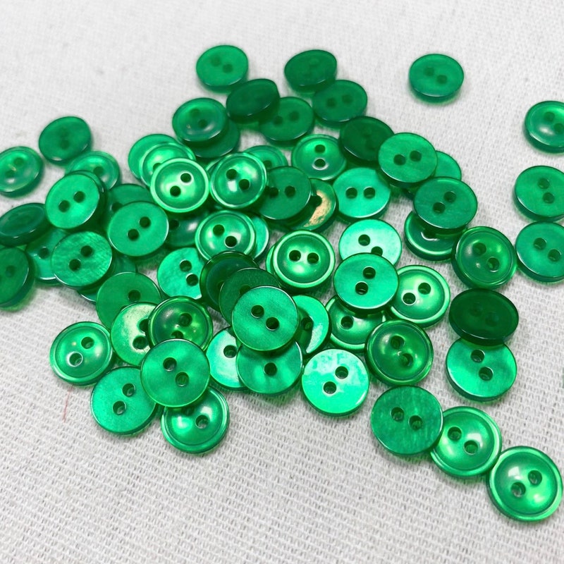 Green Buttons - Etsy