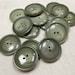 Large Olive Green Toned Colored Buttons Sewing Buttons, 1 7/8” 6 ...
