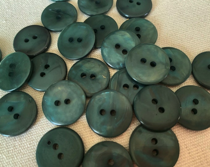 Medium Marbled Green Sewing Buttons 20mm 3/4inch Sewing - Etsy