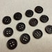 Small Buttons Dark Brown Buttons 11mm 3/8inch Sewing Buttons - Etsy