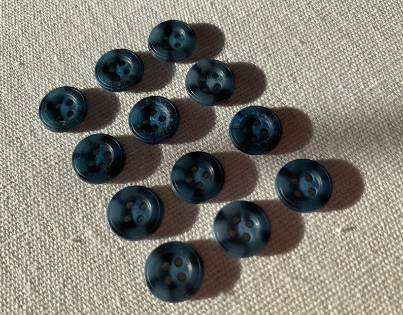 Small Blue Marble Look Buttons 14 Mm 1/2 Inch Sewing Buttons - Etsy