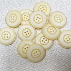 Large Ivory Button Sewing Buttons 1 1/4” Sewing Button 6 Buttons Sew ...