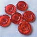 Small Red Coral Sewing Buttons 16 Mm 5/8 Inch Sewing Buttons, 6 Plastic ...