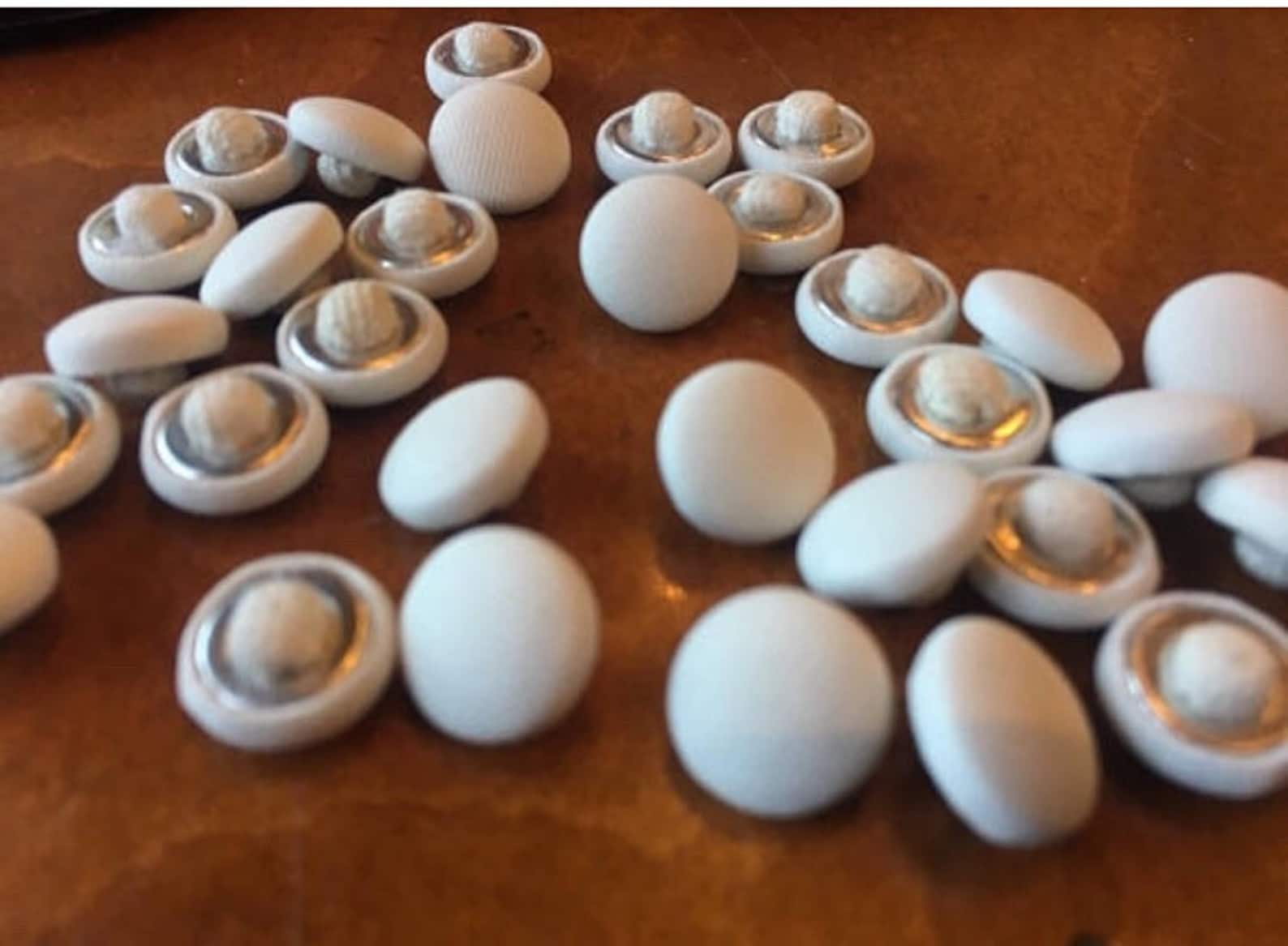 Sample of Bridal Buttons Satin Covered Buttons or by the Dozen - Etsy