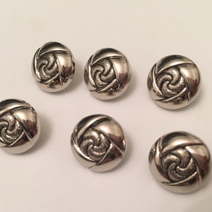 Silver Small Button With Knot Design Button Plastic Sewing Buttons With ...